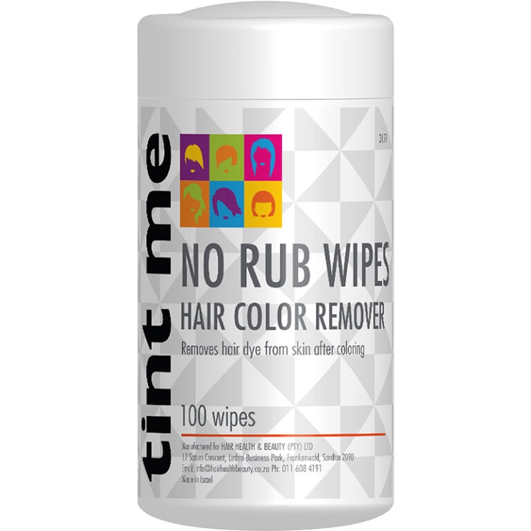 tint me No Rub Hair Color Remover Wipes, 100/Pack - Hair Health & Beauty