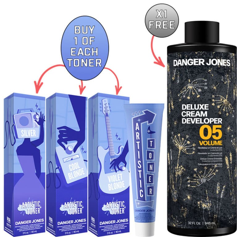 Danger Jones Artistic Toners & Cream Developer Special - Hair, Health ...